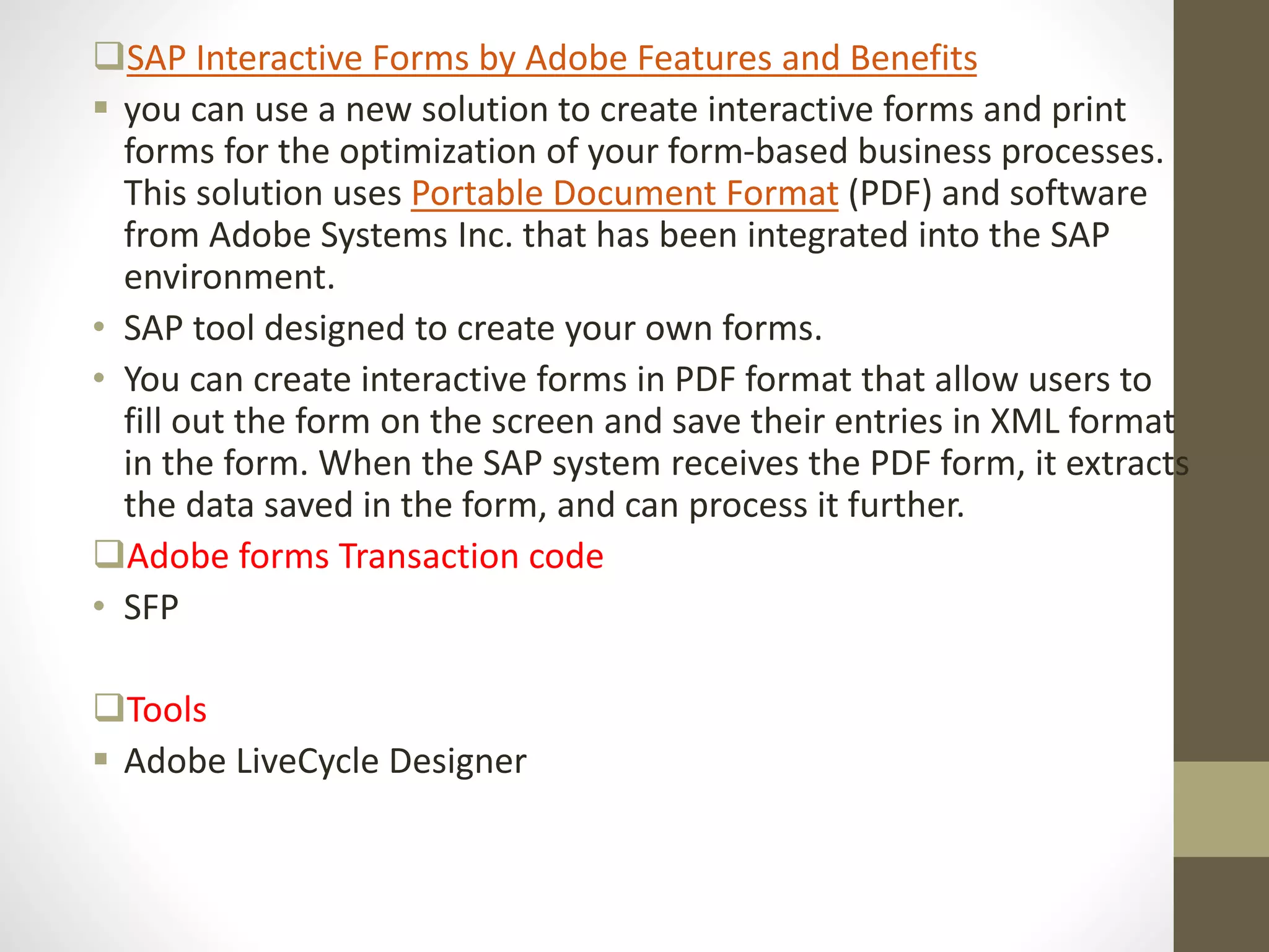 SAP Adobe forms | PPTX