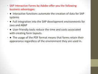 SAP Adobe forms | PPTX