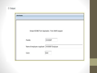 SAP Adobe forms | PPTX
