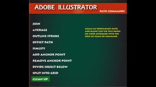 Adobe illustrator All Path commands | PPTX