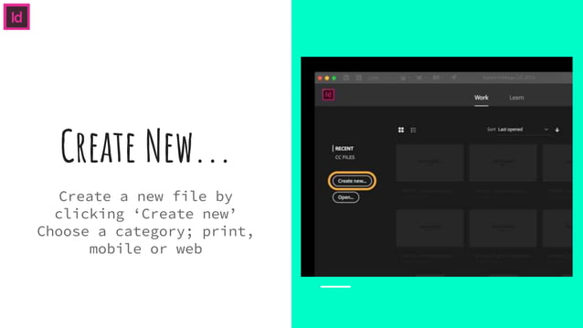 Adobe InDesign cc Basics | PPTX | Desktop Publishing | Computer Software and Applications