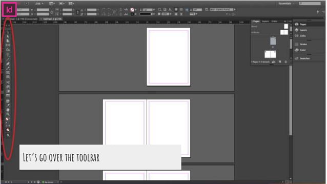 Adobe InDesign cc Basics | PPTX | Desktop Publishing | Computer Software and Applications