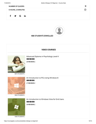 Adobe InDesign CC Beginner - Course Gate | PDF
