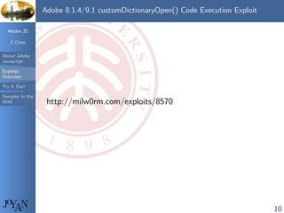 Leveraging Adobe JavaScript Virtual Machine | PPT