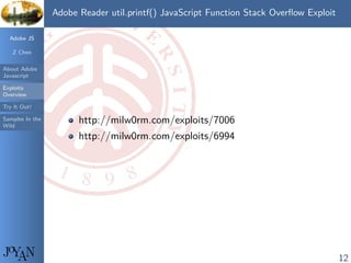 Leveraging Adobe JavaScript Virtual Machine | PPT