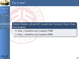 Leveraging Adobe JavaScript Virtual Machine | PPT