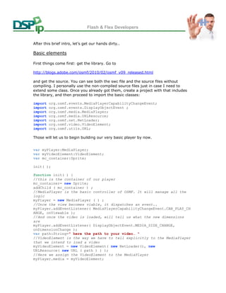 Adobe OSMF Overview | PDF | Web Development | Internet
