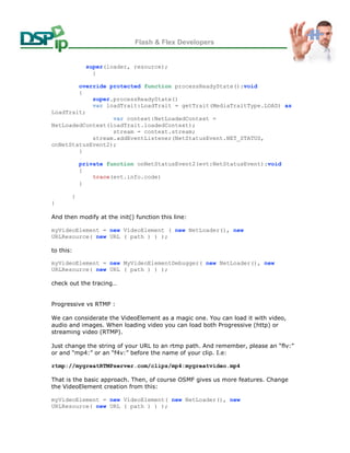 Adobe OSMF Overview | PDF | Web Development | Internet