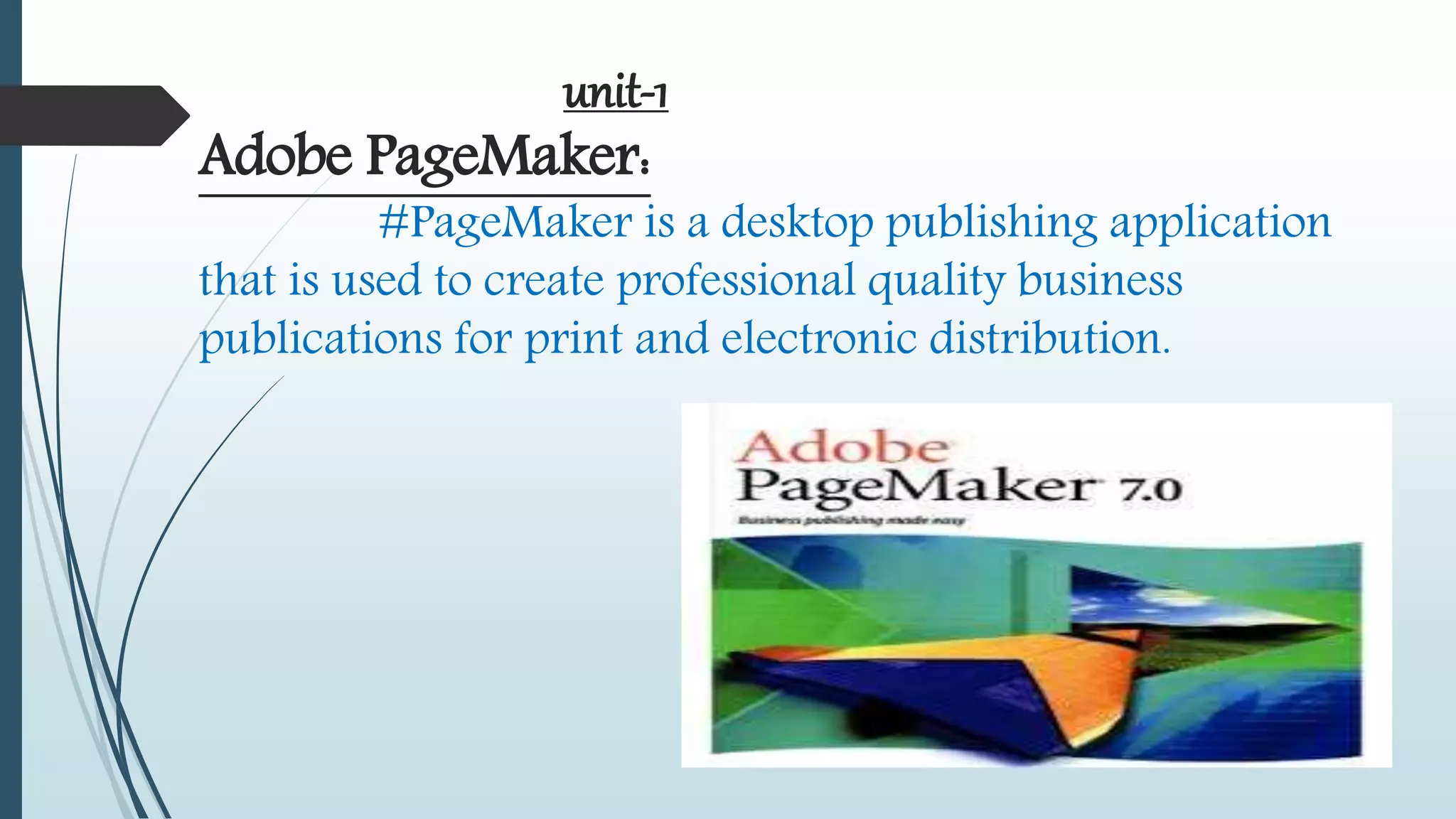 Adobe page maker | PPTX