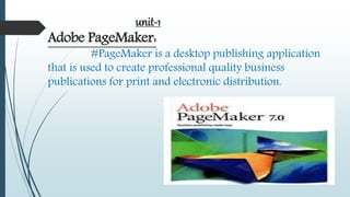 Adobe page maker | PPTX