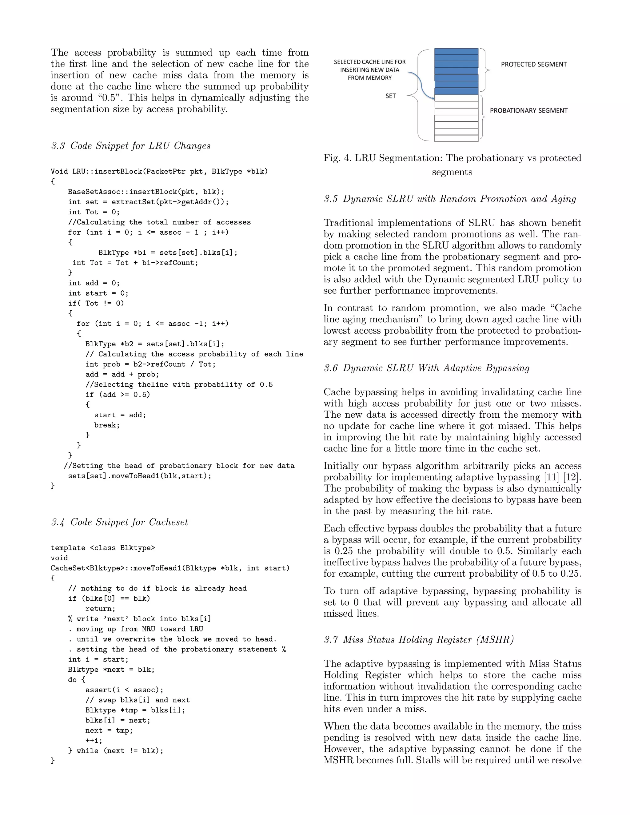 DESIGNED DYNAMIC SEGMENTED LRU AND MODIFIED MOESI PROTOCOL FOR RING CONNECTED FILTER CACHES ...