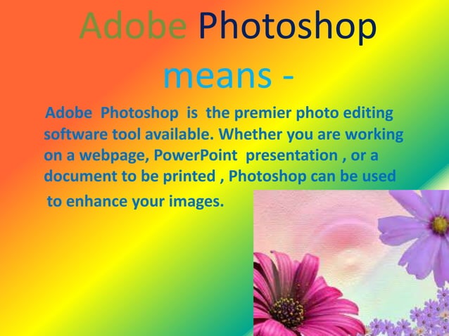 Adobe photoshop | PPT