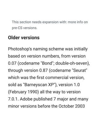 Adobe photoshop wikipedia | PDF