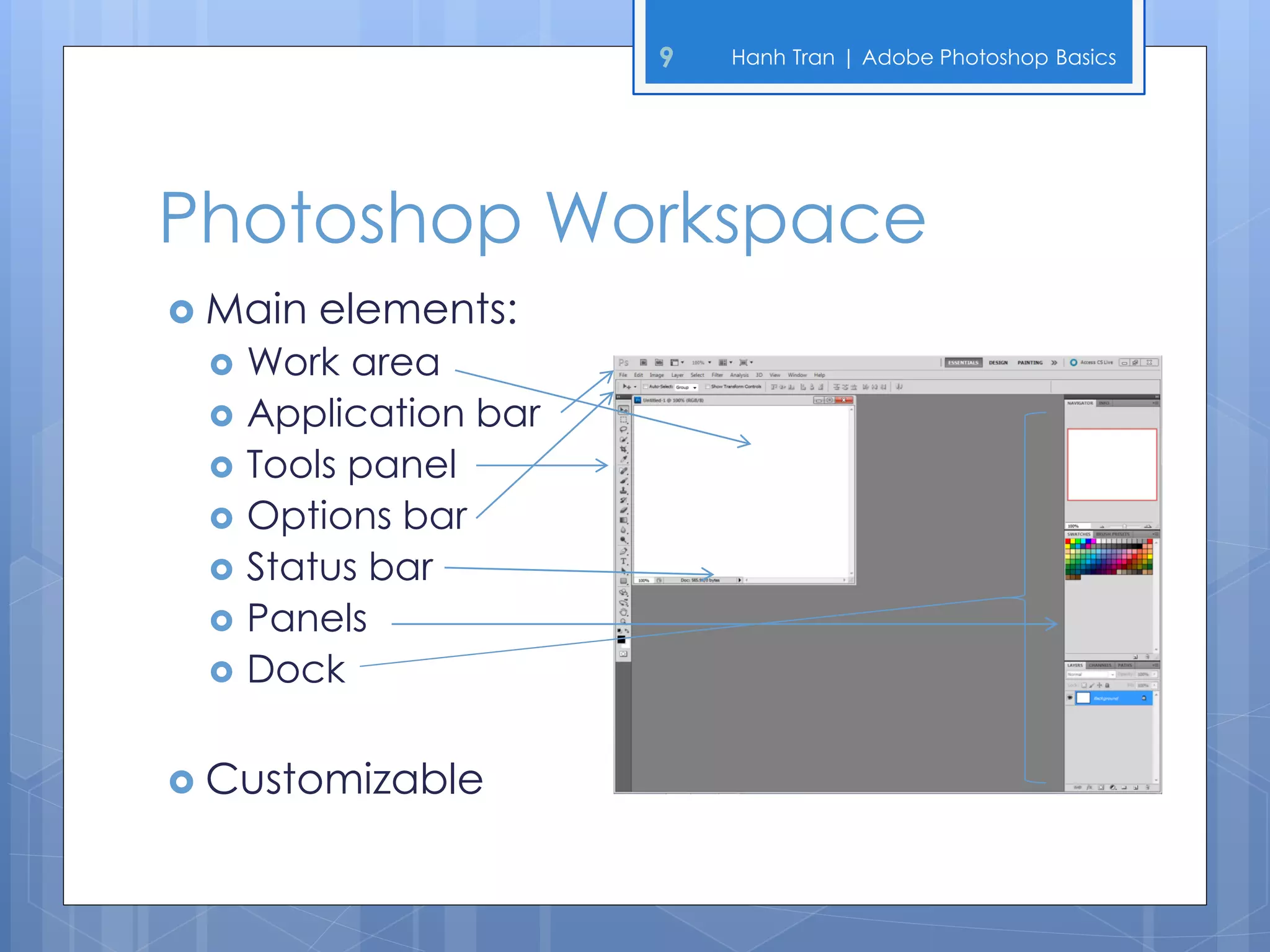 Adobe Photoshop Basics - Session 1 | PDF | Photo Editing Software ...