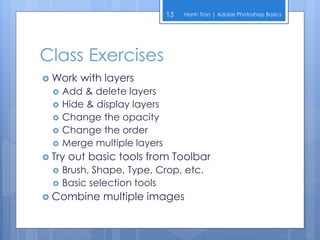 Adobe Photoshop Basics - Session 1 | PDF