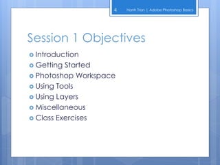 Adobe Photoshop Basics - Session 1 | PDF