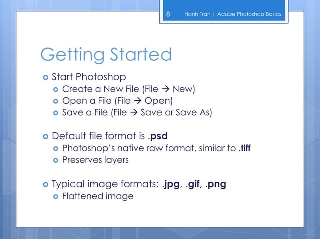 Adobe Photoshop Basics - Session 1 | PDF | Photo Editing Software ...