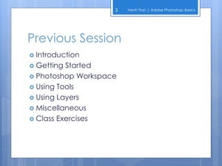 Adobe Photoshop Basics - Session 2 | PDF