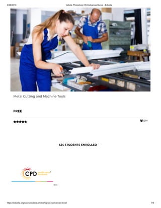 Adobe photoshop cs3 advanced level - edukite | PDF | Photo Editing ...