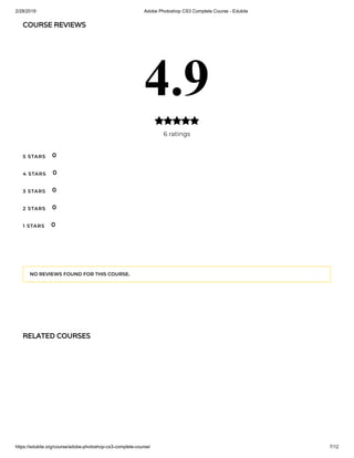 Adobe photoshop cs3 complete course - edukite | PDF