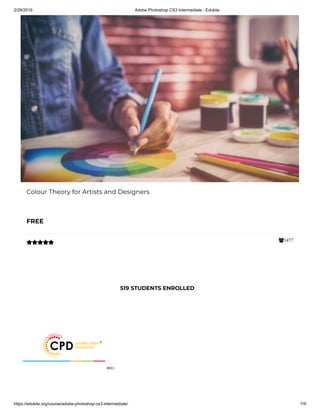 Adobe photoshop cs3 intermediate - edukite | PDF