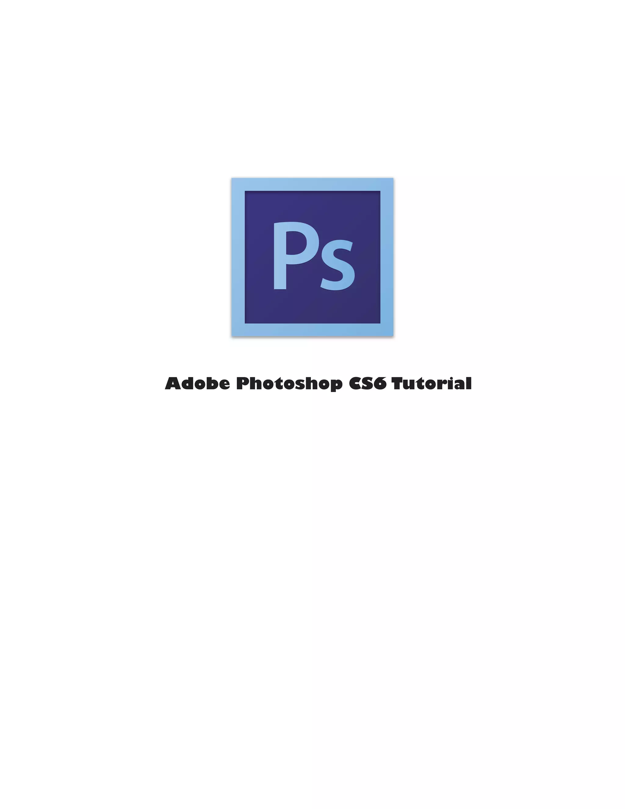 Adobe photoshop cs6 | PDF