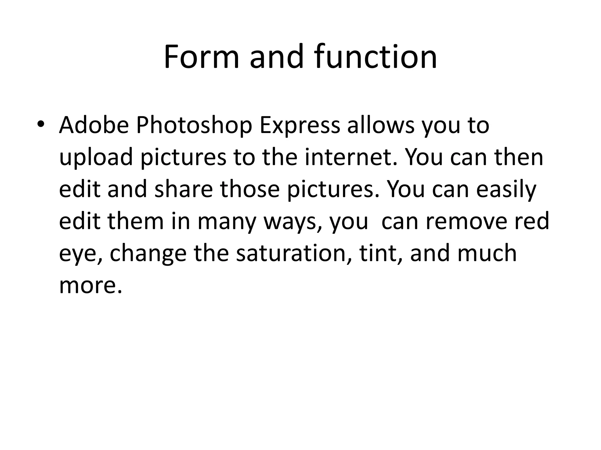 Adobe photoshop express | PPTX