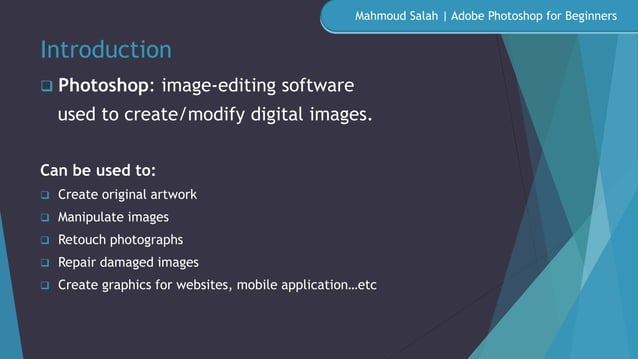 Adobe Photoshop for Beginners | PPTX