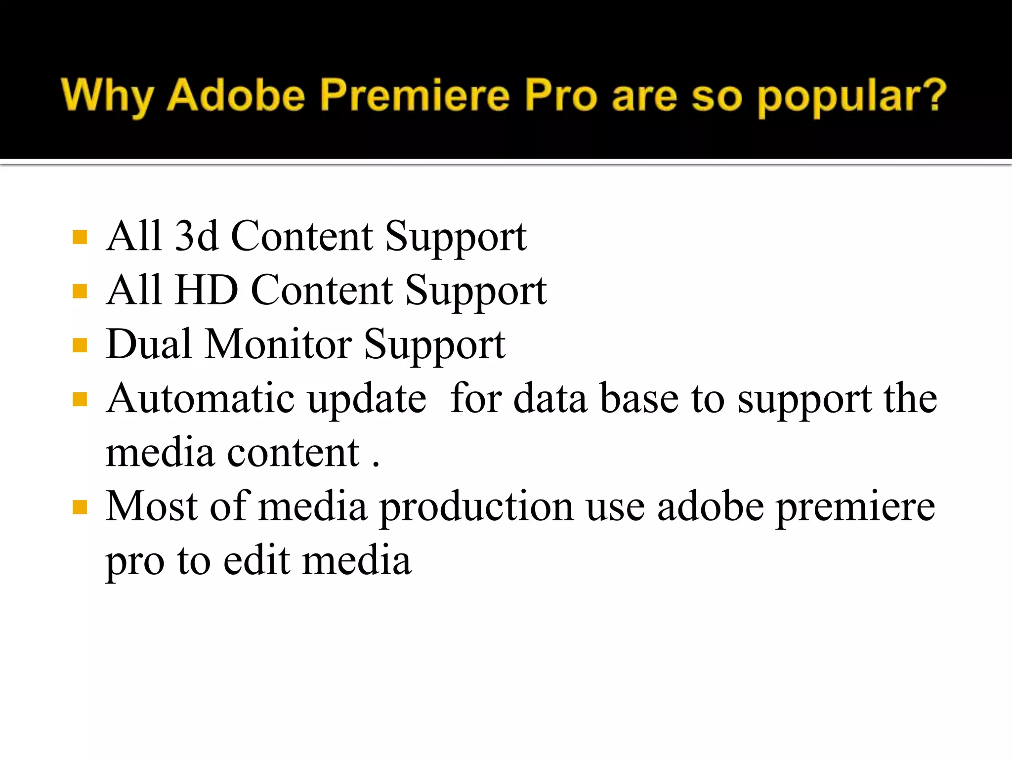 Adobe premiere ppt | PPTX