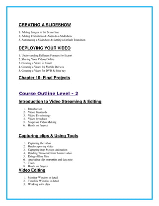 Adobe premiere pro brochure | PDF