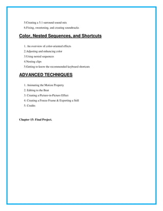 Adobe premiere pro brochure | PDF