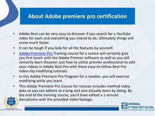 Adobe Premiere pro - Is Adobe Premiere Pro good for beginners? | PPTX ...