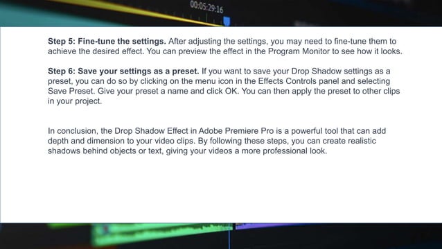Adobe Premiere Pro How to Use Drop Shadow Effect.pptx
