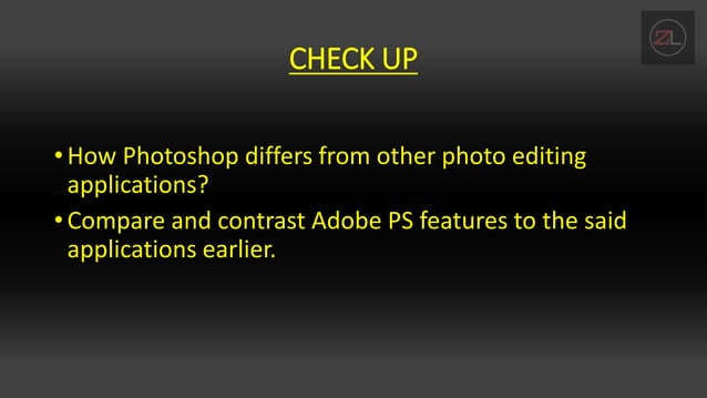 Adobe Photoshop intro to interface | PPTX | Photo Editing Software ...