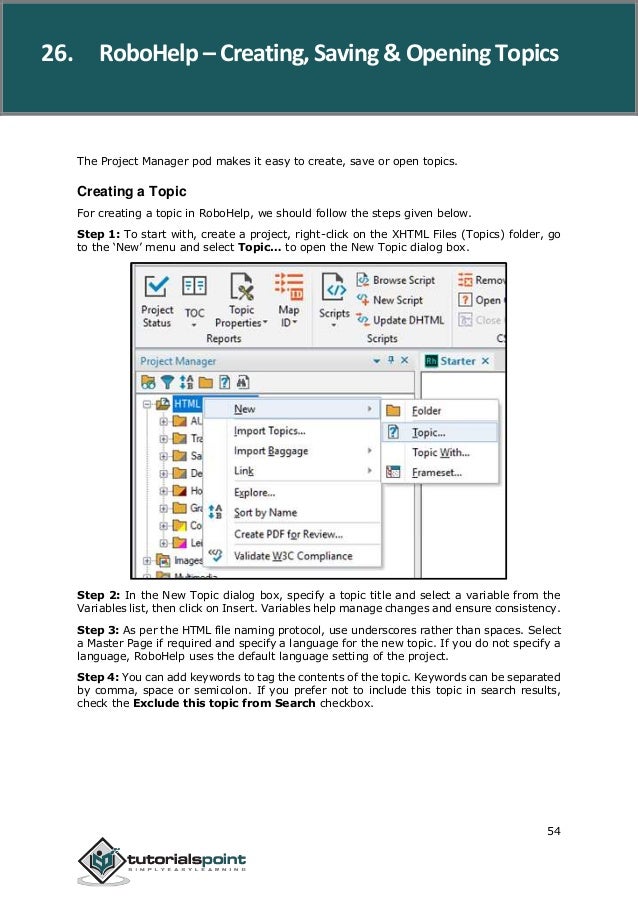 Adobe robohelp tutorial