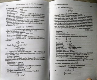 The Sewer System design and calculations | PDF