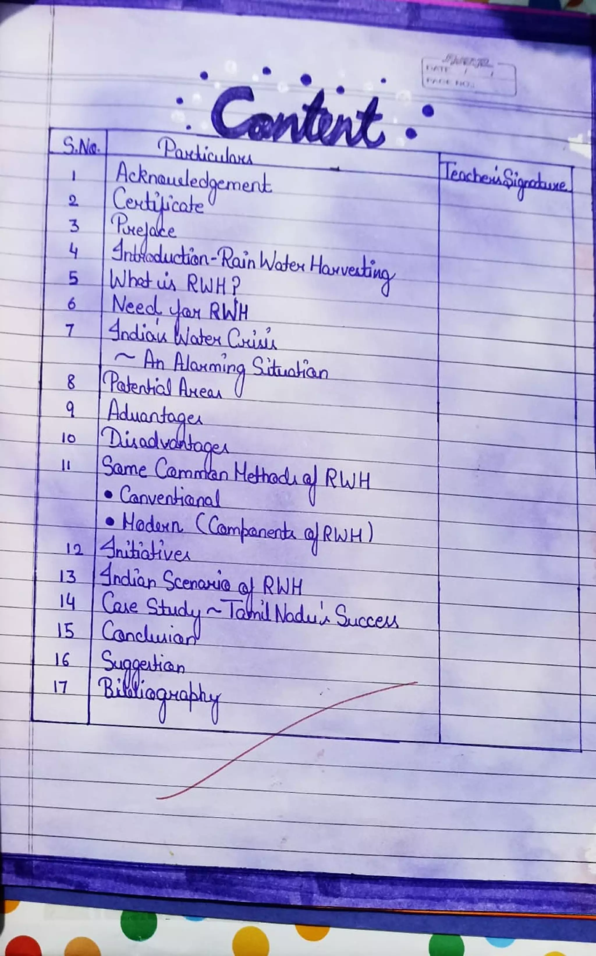 CBSE class 12 economics project work rainwater harvesting | PDF