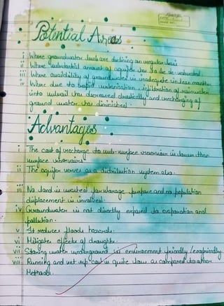 CBSE class 12 economics project work rainwater harvesting | PDF