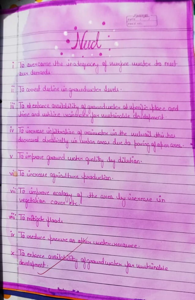 CBSE class 12 economics project work rainwater harvesting | PDF