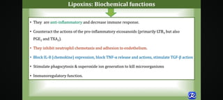 Eicosanoids lipid biochemistry, eicosanoids definition | PDF ...