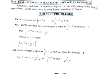 Evaluation of integrals by Laplace transforms | PDF