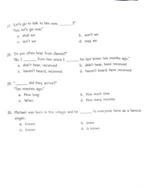 grammar test | PDF | Standardized Testing | Educational Assessment