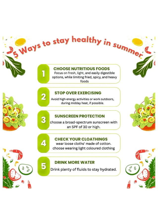 Summer health tips for better health and curb heat | PDF