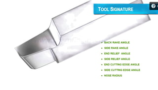 About single point cutting tool and different angles associated with it ...