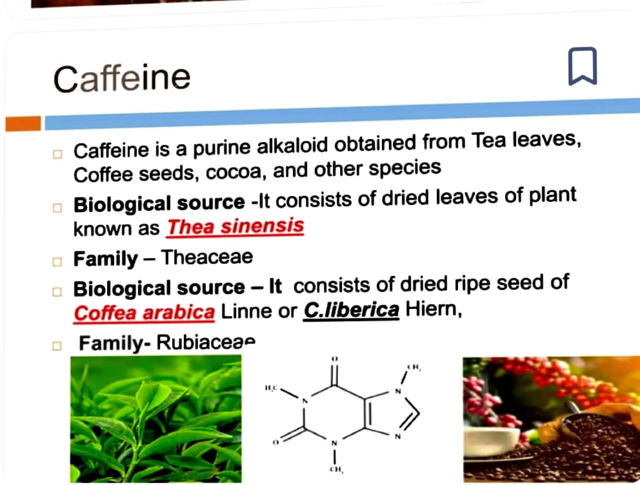 Describe the Isolation method of caffeine | PDF
