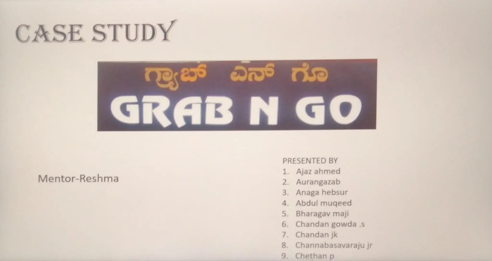Presentation on grab and go a small cafe for students | PDF