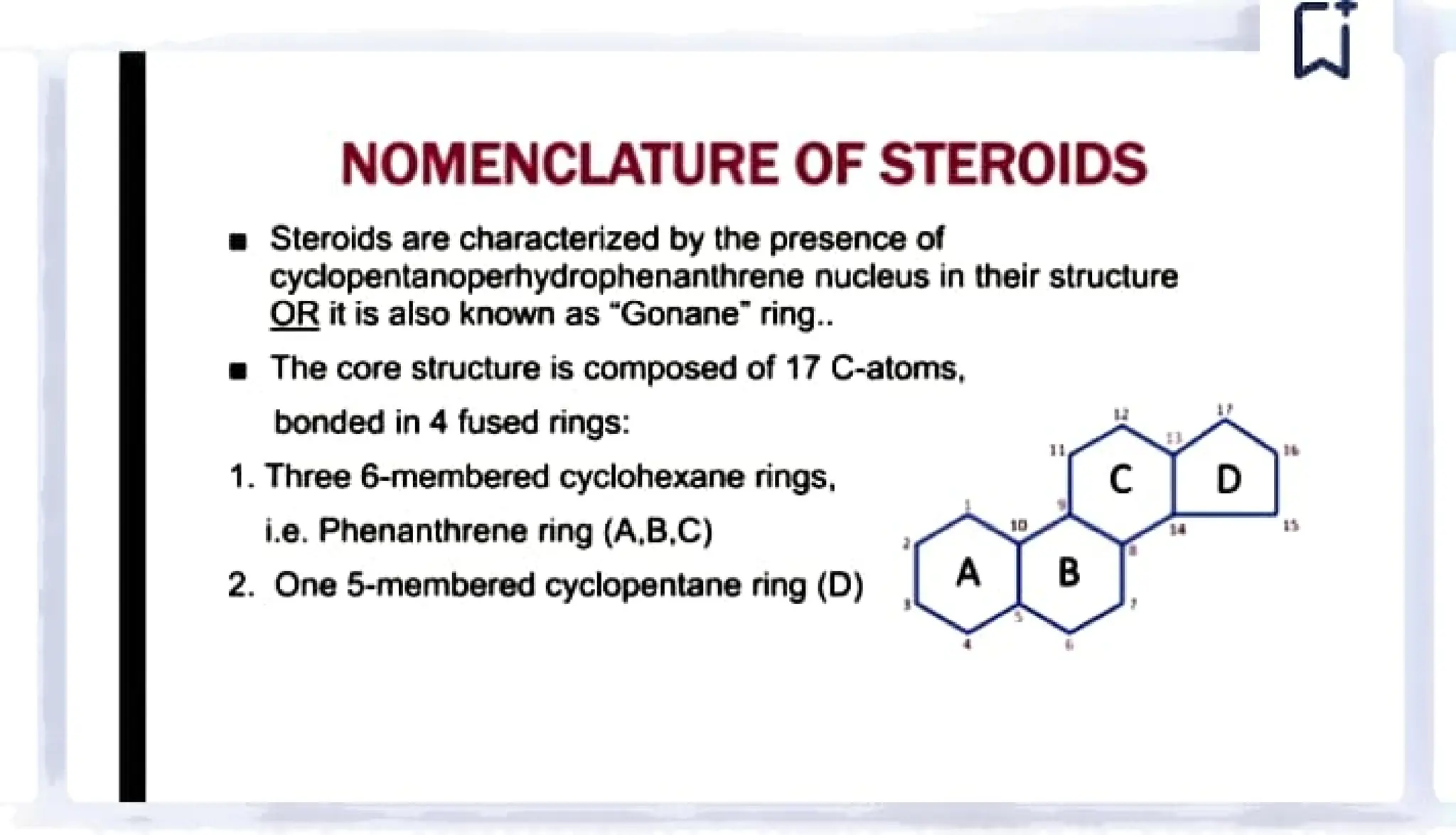 NOMENCLATURE AND STEREOCHEMISTRY OF STEROIDS | PDF