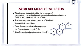 NOMENCLATURE AND STEREOCHEMISTRY OF STEROIDS | PDF