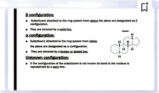 NOMENCLATURE AND STEREOCHEMISTRY OF STEROIDS | PDF