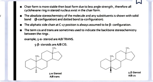NOMENCLATURE AND STEREOCHEMISTRY OF STEROIDS | PDF